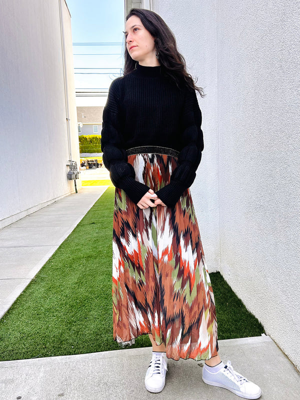 By Clara Paris Bubble Sleeve Detail Knit Pullover - Shirts & Tops ...