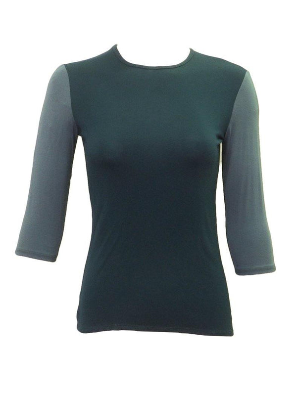 Objex Two-Tone Tshirt - Tops - PinkOrchidFashion