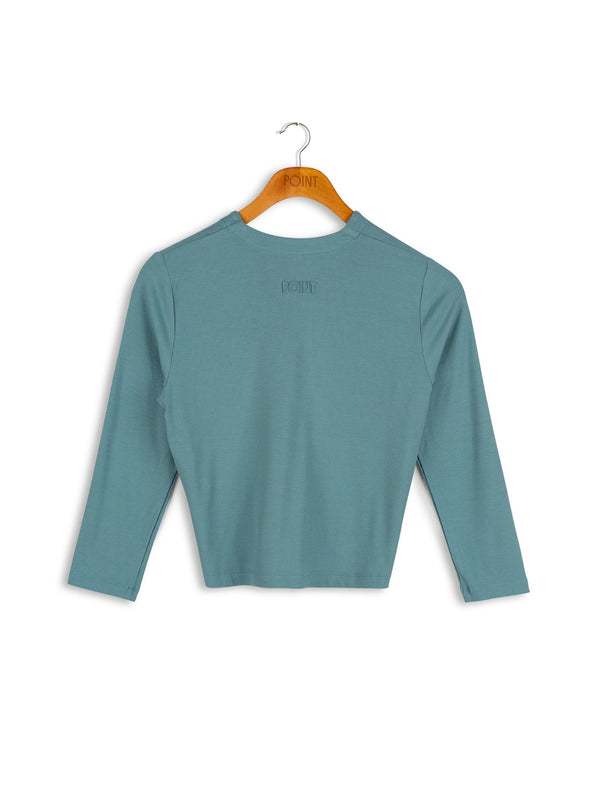 Point 3/4 Sleeve V-Neck Cardigan - Cardigan - PinkOrchidFashion