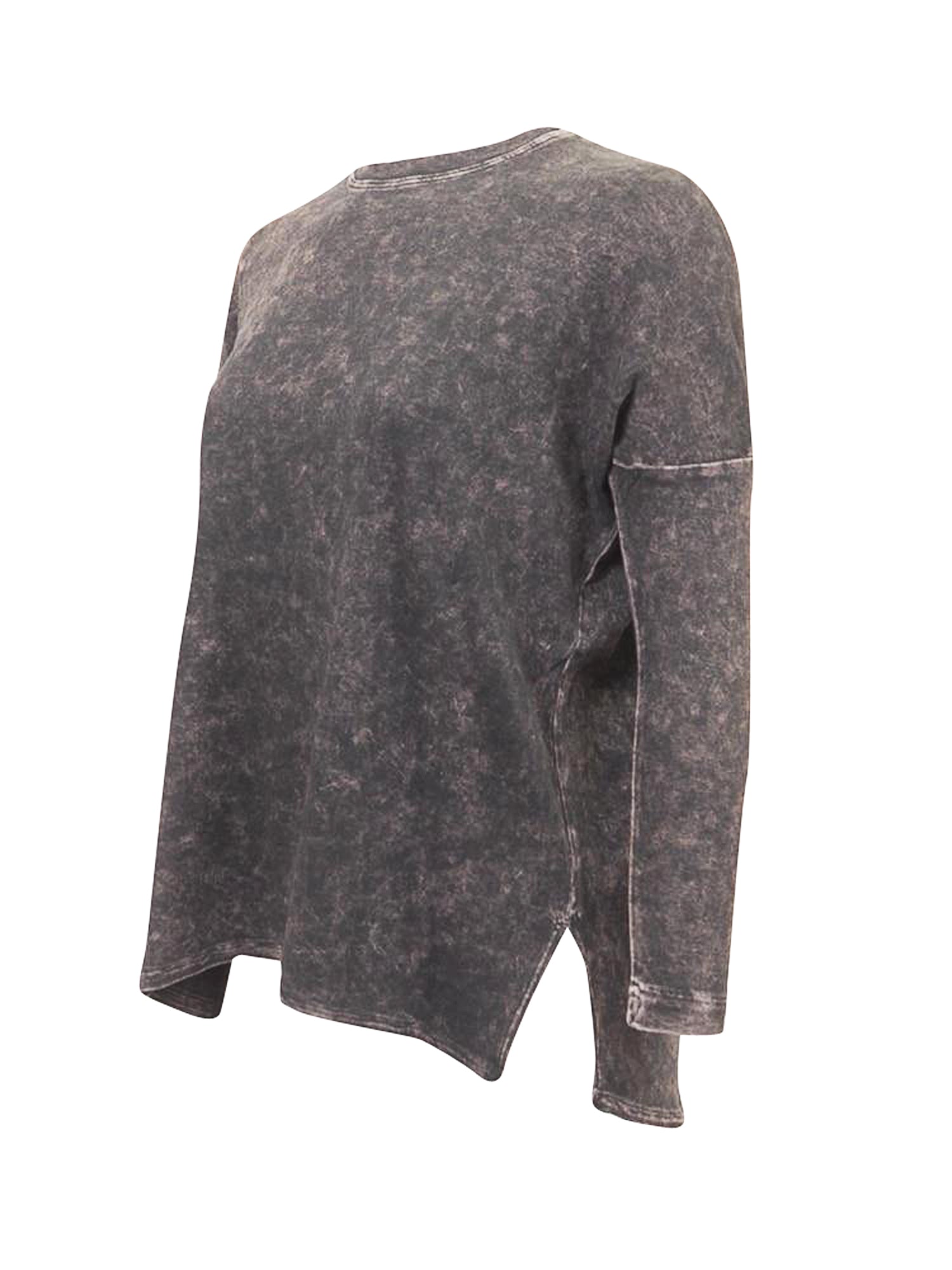 Women's Slouchy T-Shirt | Long Sleeve Slouchy Tee - PinkOrchidFashion