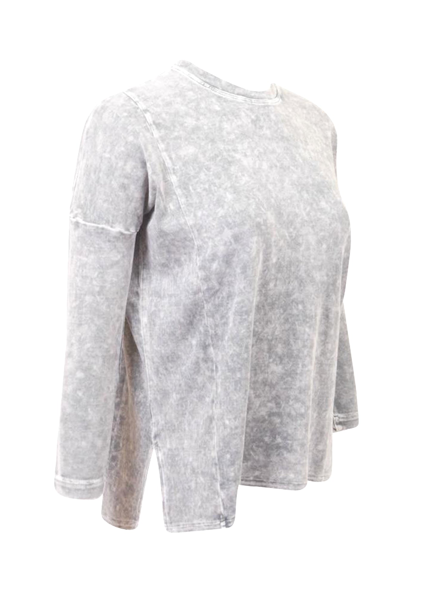 Women's Slouchy T-Shirt | Long Sleeve Slouchy Tee - PinkOrchidFashion